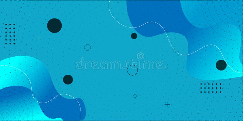 This Dynamic Abstract Background Features Flowing Teal and Blue Fluid ...