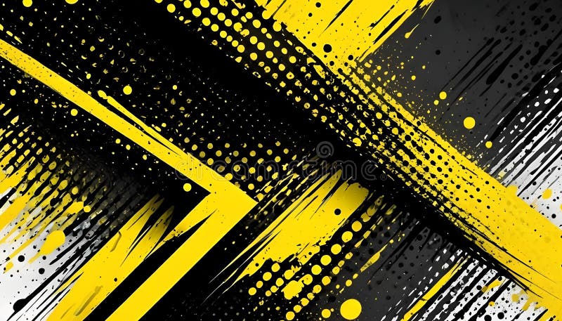 Dynamic Abstract Background Featuring Bold Yellow and Black Grunge ...