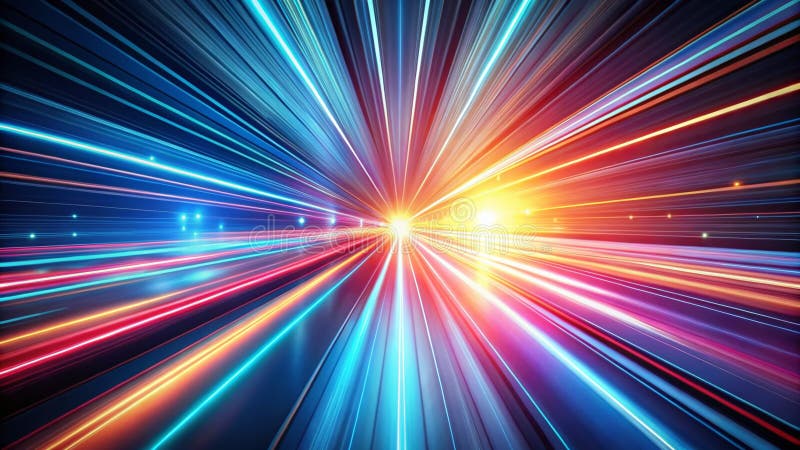 Dynamic Abstract Background Featuring Futuristic Speed Lines and Light ...
