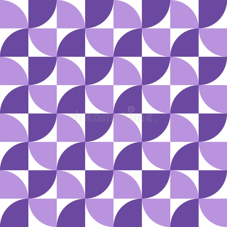 Abstract Geometric Patterns in Shades of Purple, Modern Vector ...