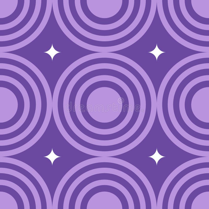 Abstract Geometric Patterns in Shades of Purple, Modern Vector ...