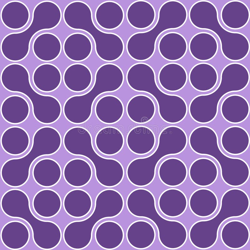 Abstract Geometric Patterns in Shades of Purple, Modern Vector ...
