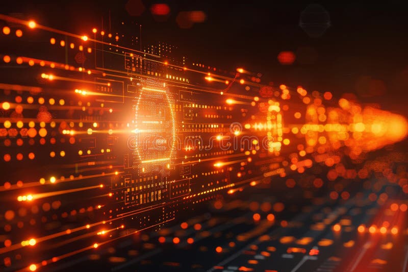 Dynamic Abstract Background Featuring Random Numbers in a Unique ...