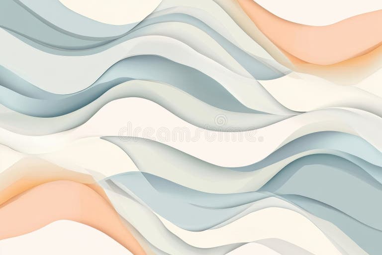 Dynamic Abstract Background Featuring Soft Curving Layers in Pastel ...