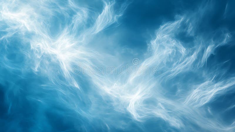 Dynamic Abstract Background with Flowing Light Blue and White Stock ...