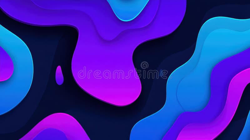Dynamic Abstract Background with Fluid Shapes, Showcasing Vibrant Hues ...