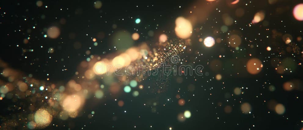 Dynamic Abstract Background with Glowing Particles and Data Visualizations Stock Illustration ...