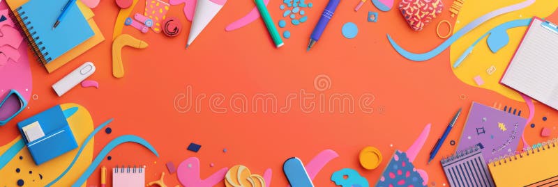 Dynamic Abstract Background with a Gradient of Shiny School Colors and ...