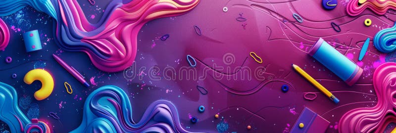 Dynamic Abstract Background with a Gradient of Shiny School Colors and ...