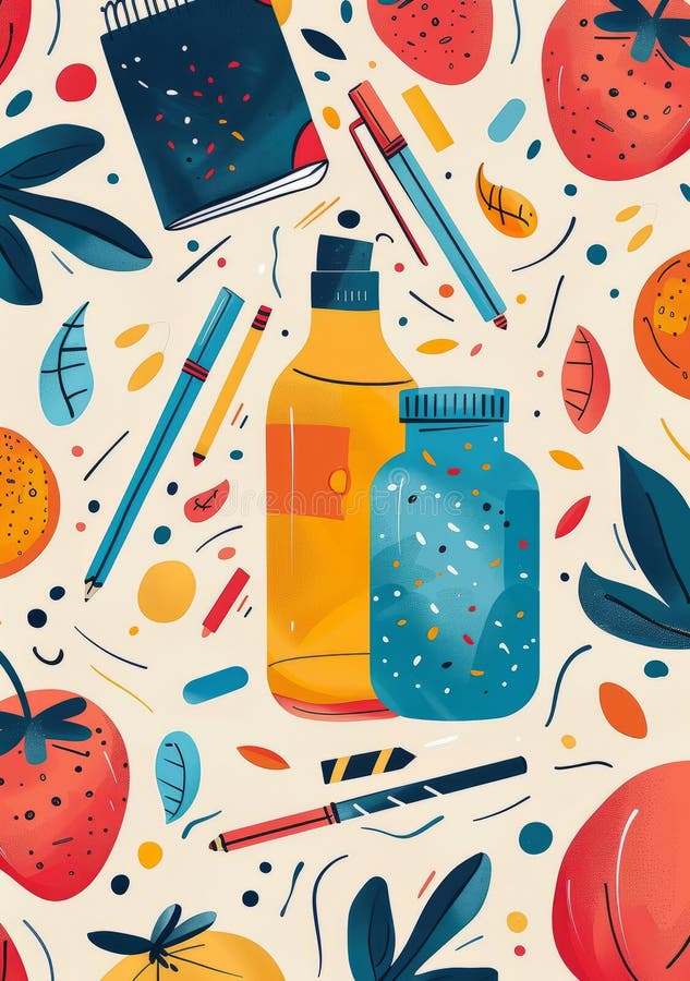 Dynamic Abstract Background with a Gradient of Shiny School Colors and ...