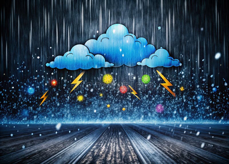 Dynamic Abstract Background a Minimalist Storm of Wind Snow Rain and ...