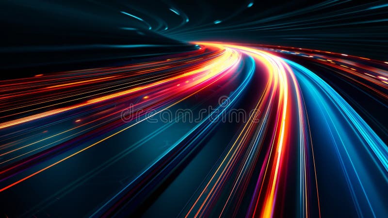 Dynamic Abstract Background with Motion Blur and Speed Lines in Vivid ...