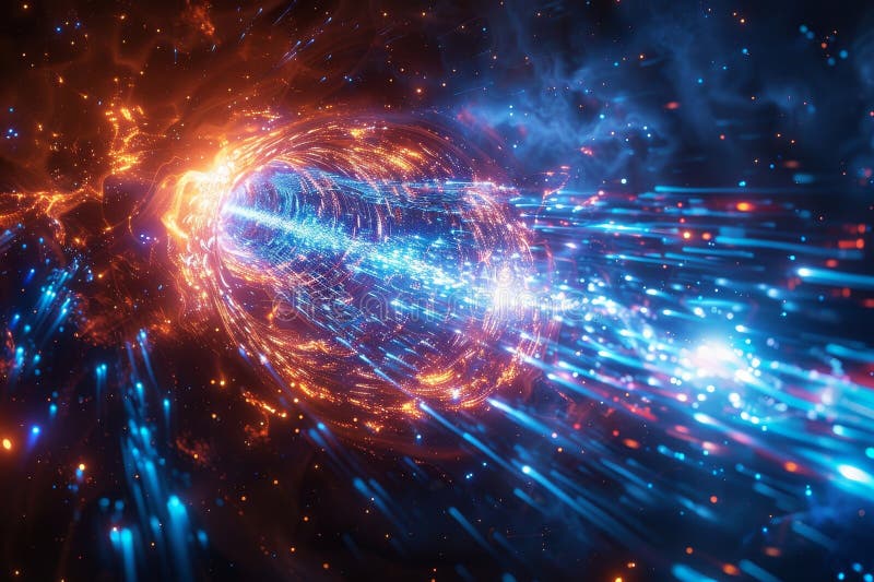 Vibrant Blue Abstract Background with Radiating Rays Symbolizing Speed ...