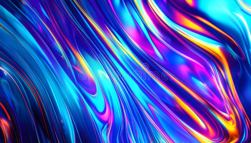 Dynamic Abstract Background with Swirling Liquid Patterns and Colorful ...
