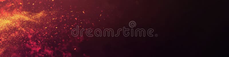 Dynamic Abstract Background with Vibrant Red and Orange Particles in ...