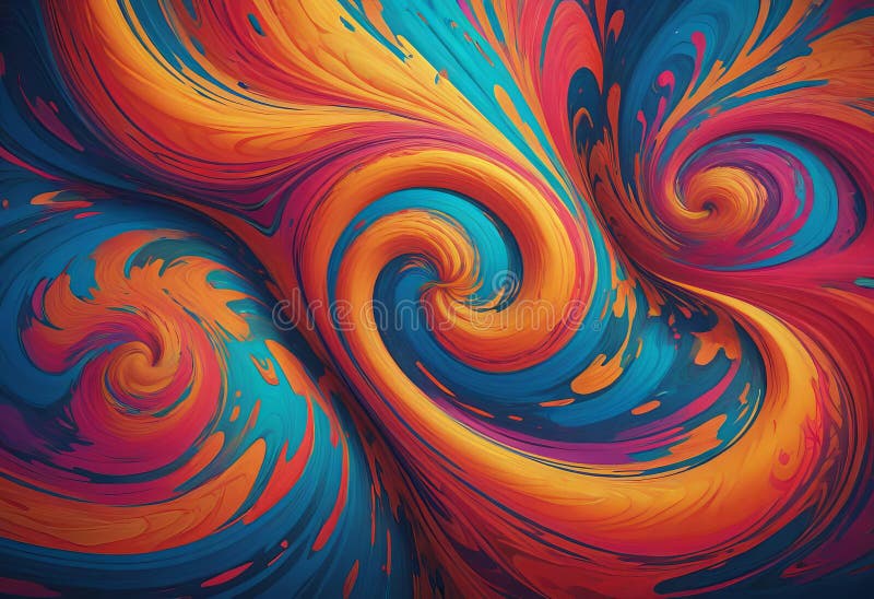 A Dynamic Abstract Background with Vibrant Swirls of Color Stock ...