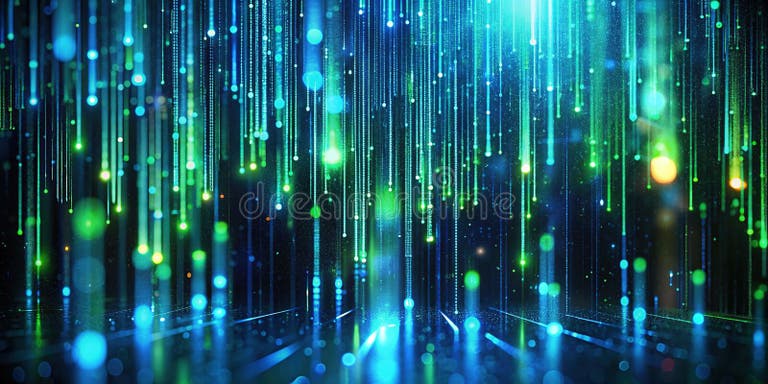 Dynamic Abstract Binary Code Background a Futuristic Glitch Effect for ...