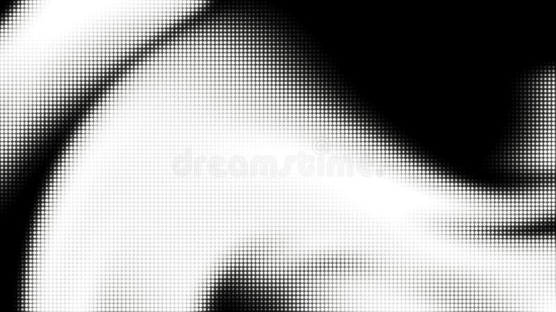 Dynamic Abstract Black and White Gradient with Dot Halftone Pixel ...