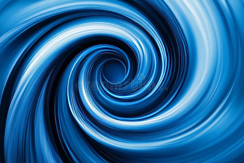 Dynamic Abstract Blue Background Featuring Swirling Vortex and Spiral ...