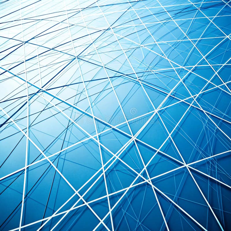 Blue Abstract Lines Background Stock Illustration - Illustration of ...