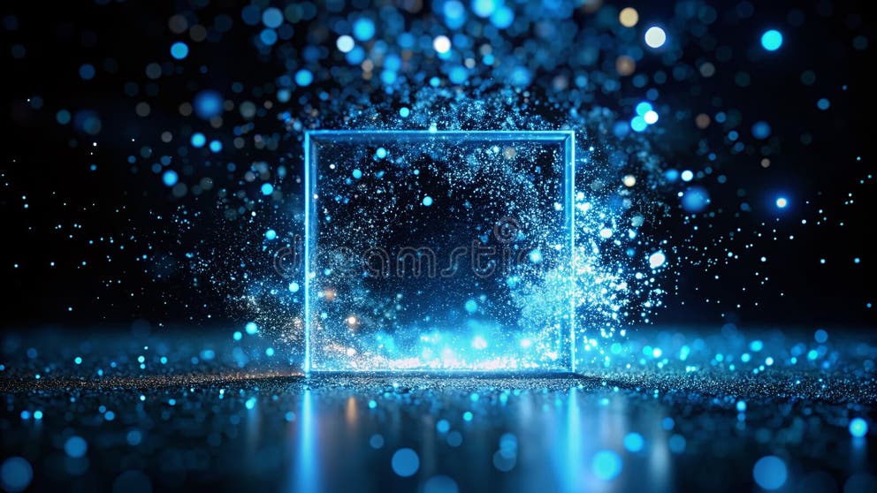 Dynamic Abstract Blue Particle Background a Captivating 4K Visual for ...