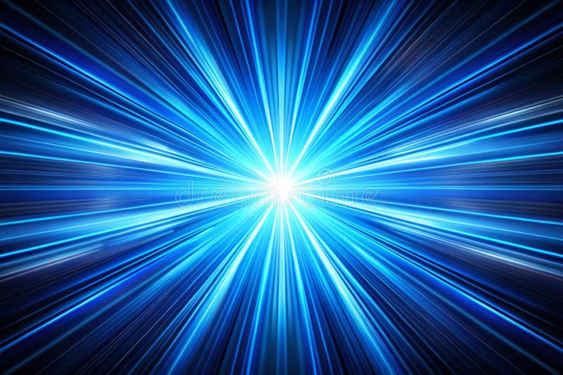 Dynamic Abstract Blue Ray Silhouette Loop a Mesmerizing 4K Motion ...