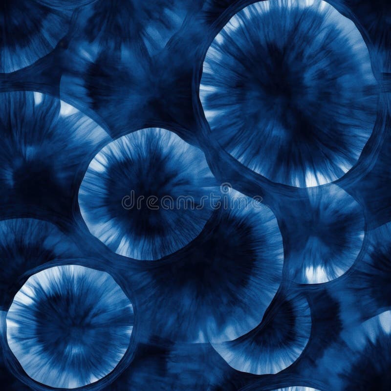 Dynamic Abstract Blue Texture with Circular Patterns in Artistic Design ...