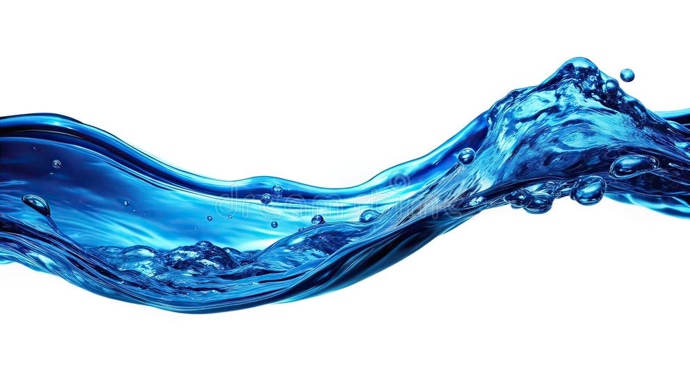 Dynamic Abstract Blue Water Loop Silhouette a Captivating Background ...