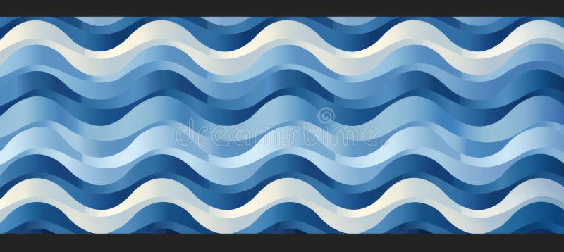 Dynamic Abstract Blue Wave Patterns Vector Background Design with ...