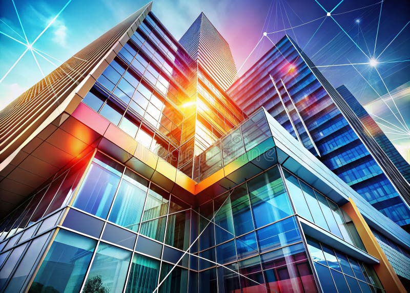 Dynamic Abstract Building Design a Modern Architectural Vision for ...