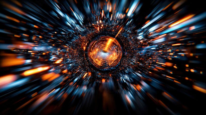 Dynamic Abstract Burst with Vibrant Neon Colors and Motion Effect Stock ...