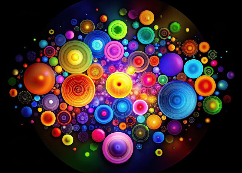 Dynamic Abstract Circle Animation a Vibrant Futuristic Visual for ...