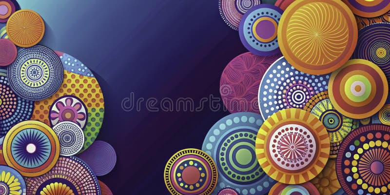Dynamic Abstract Circular Design Vibrant Visuals for Modern Marketing ...