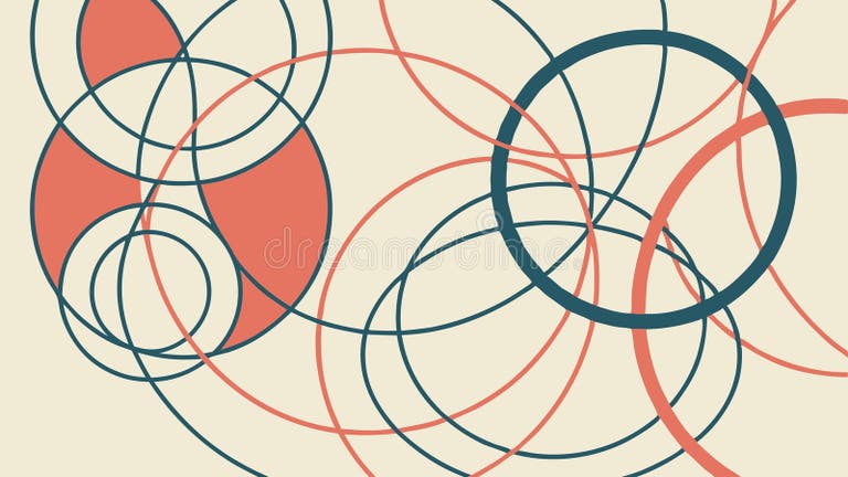 Dynamic Abstract Circular Pattern, Overlapping Rings, Modern Design ...