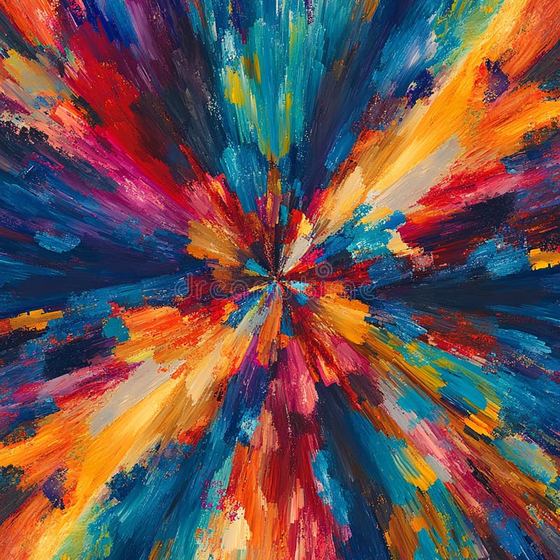 Dynamic Abstract Color Splash Explosion Pattern with Vibrant Energy ...