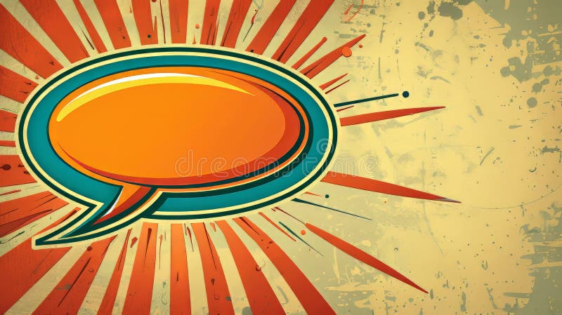 Dynamic Abstract Comic Art with Speech Bubble in Panel for Engaging ...