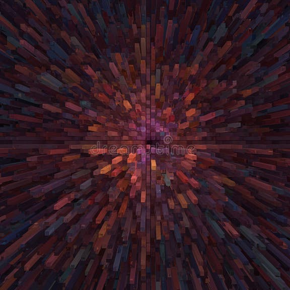 A Dynamic, Abstract Composition Featuring Elongated Rectangular Blocks ...