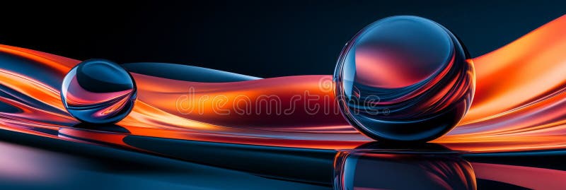 A Dynamic Abstract Composition with Flowing Hues, Embodying Energy ...