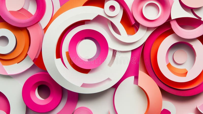 Dynamic Abstract Composition in Pride Colors Symbolizing Connection and ...