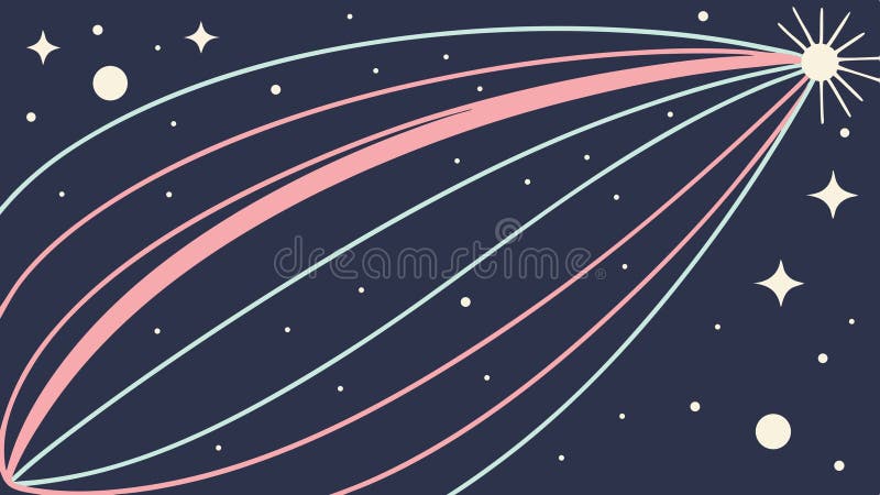 Dynamic Abstract Cosmic Trails Vector, Energy and Movement in Space ...