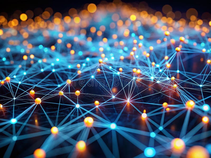 Network Visualization Glowing Lines Stock Illustrations – 43,100 Network Visualization Glowing ...