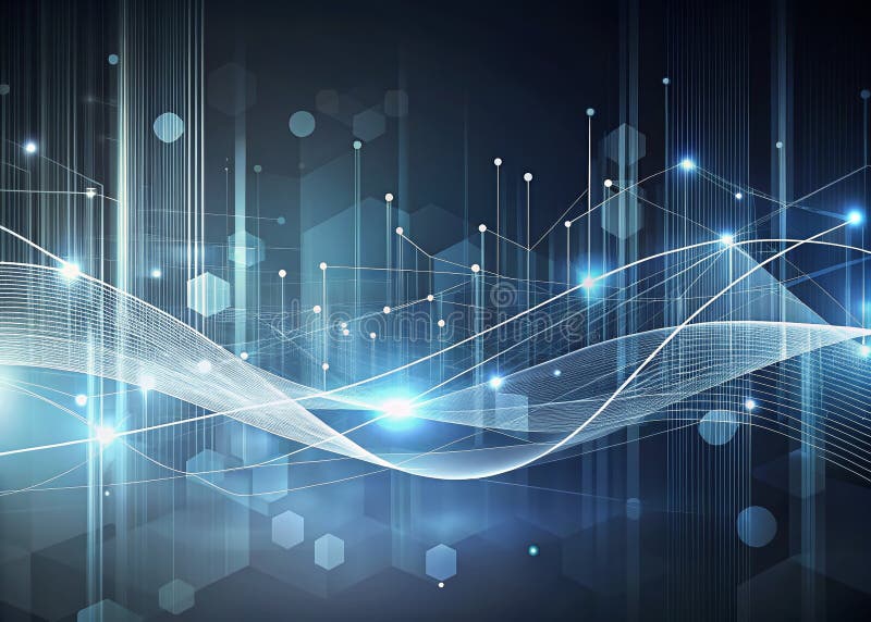 Dynamic Abstract Data Flow Visualization a Minimalist Digital Wallpaper ...