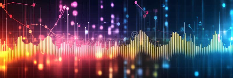 Dynamic Abstract Data Visualization Art Stock Illustration ...