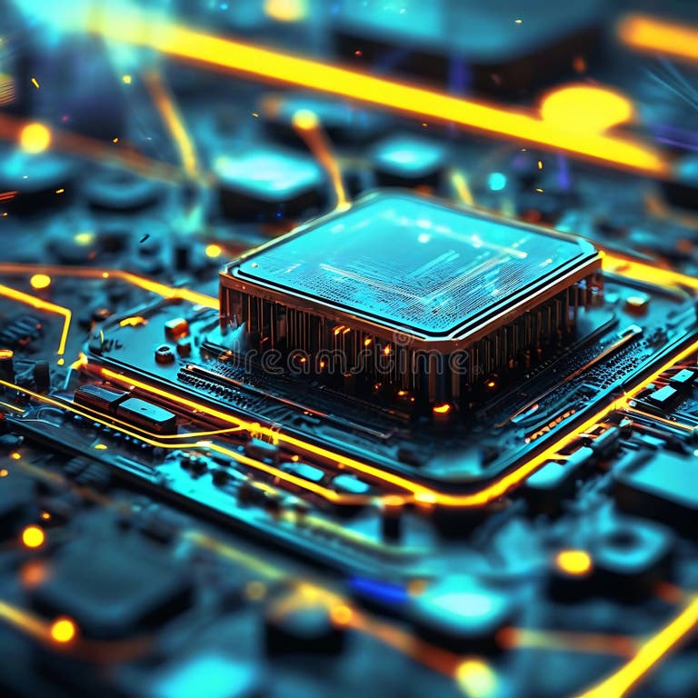 AI-driven Technology, Symbolizing Digital Data Flow, Network Signals ...