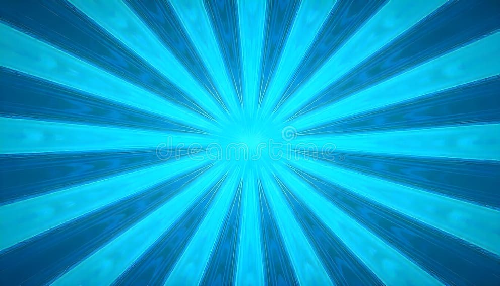 Mesmerizing Blue Radial Burst Pattern, Dynamic Alternating Light and ...