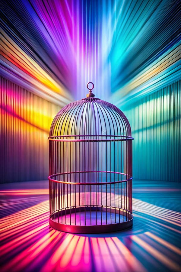 Blurred Line Cage Gradient Overlay Design Movement Stock Illustration ...
