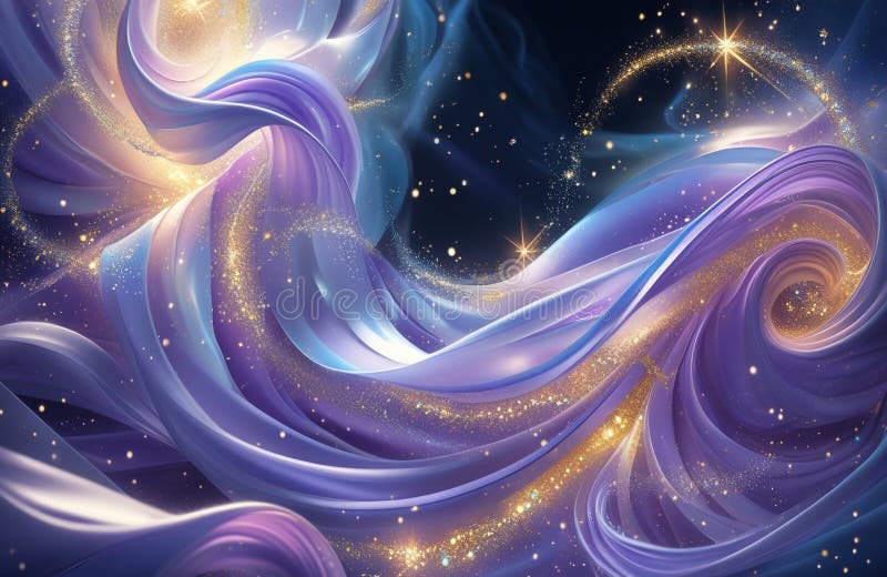 Dynamic Abstract Design Flowing Ribbons Stock Illustration ...