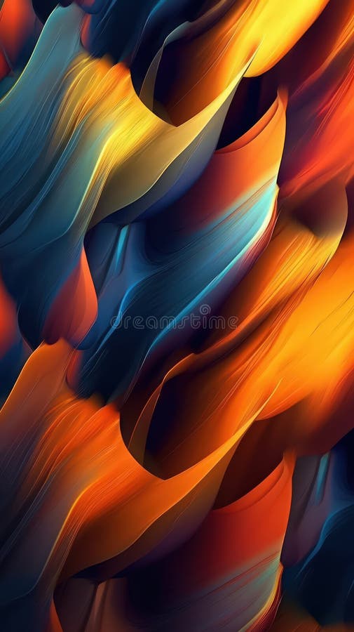 Dynamic Abstract Design with Jagged Lines and Vibrant Colors AI ...