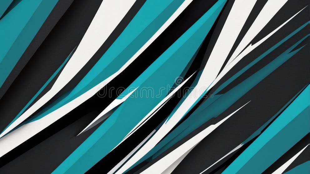 Dynamic Abstract Design with Sharp Shapes and Contrasting Colors on a ...