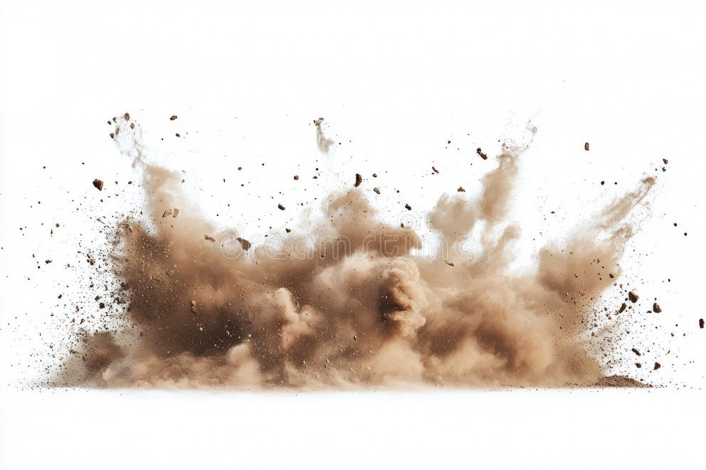 Dynamic Abstract of Dirt Clouds and Flying Particles, Creating a Soft ...